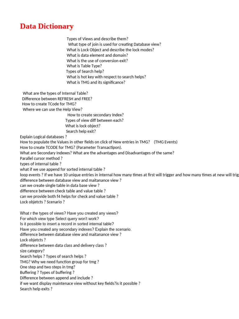 Interview Questions Seg | PDF
