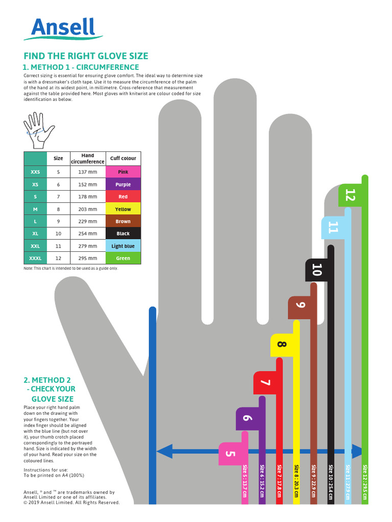 Glove Size Chart | PDF