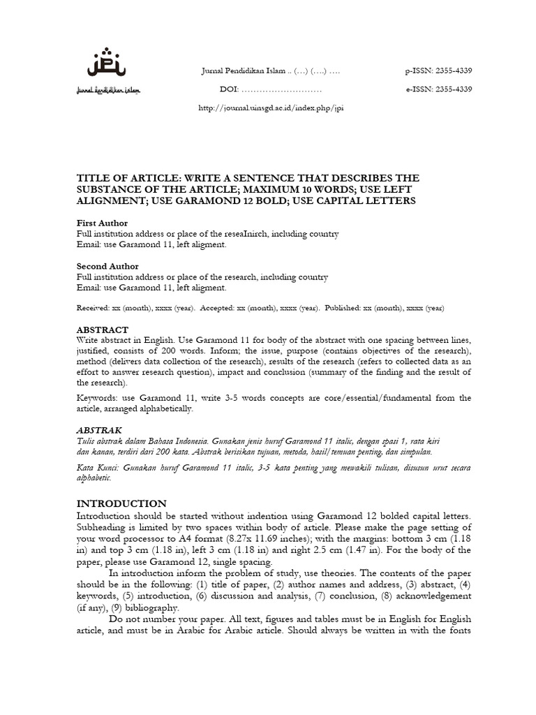 JPI Template 2023 | PDF