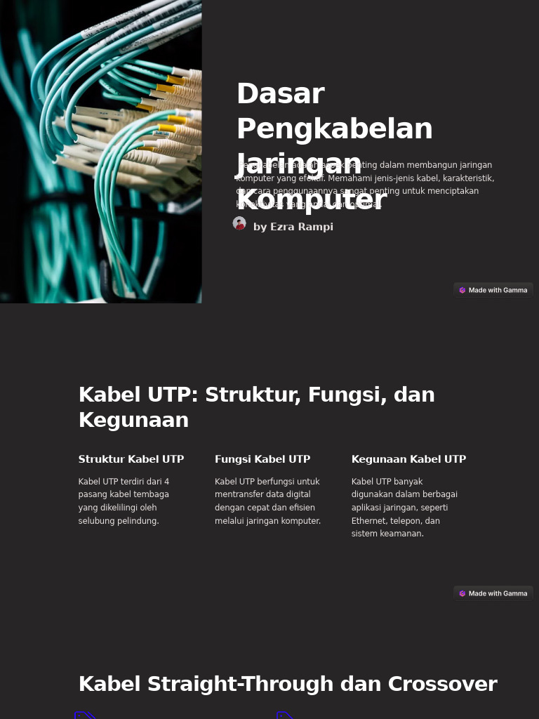 Dasar Pengkabelan Jaringan Komputer | PDF