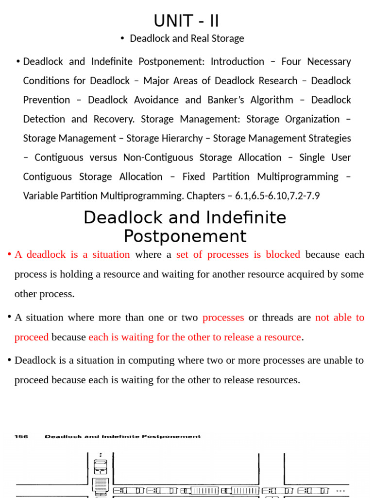 OS Unit - 2 - Deadlock | PDF