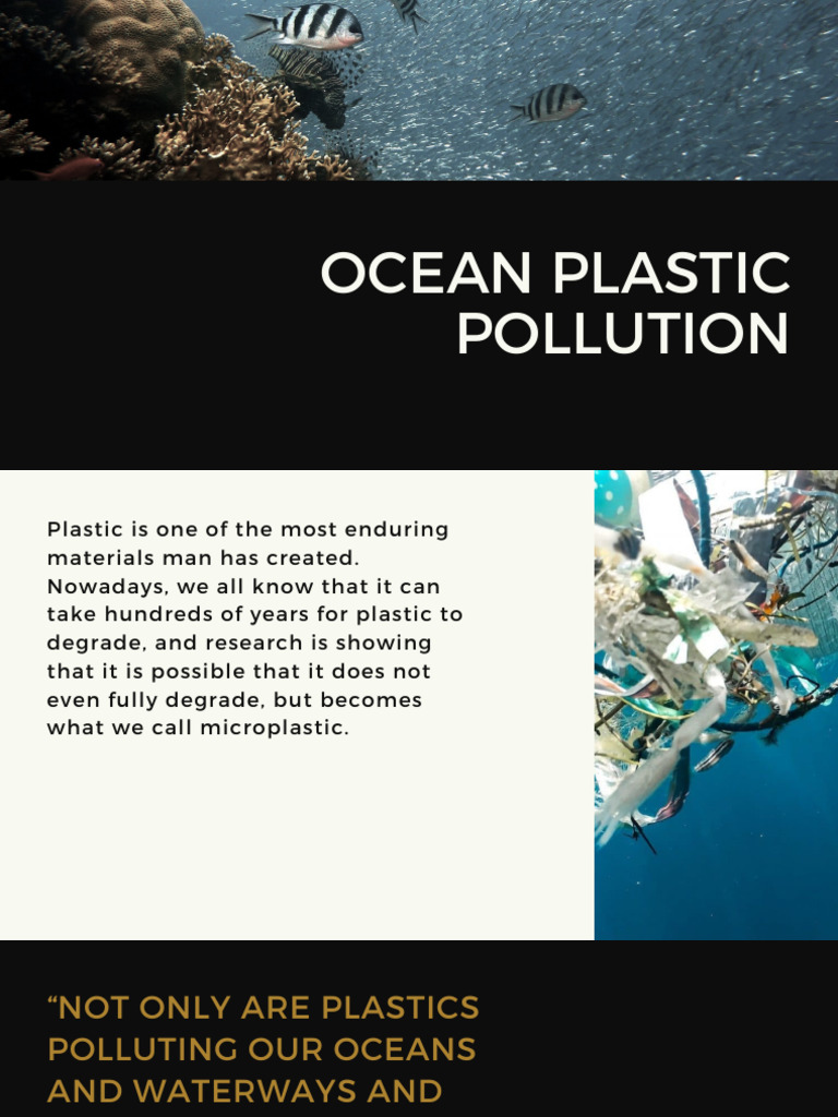 Blue Colorful Playful Illustraive Ocean Plastic Pollutions Campaign ...