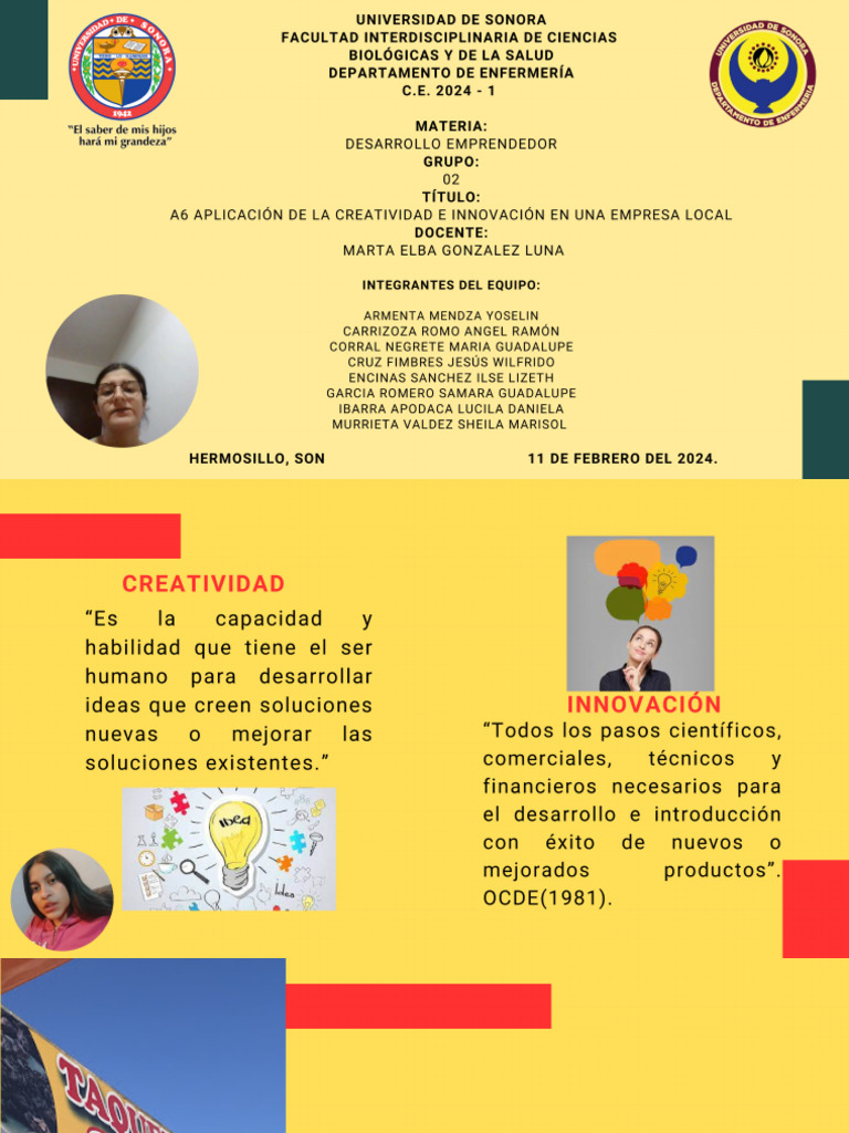 A6 Aplicación de La Creatividad e Innovación en Una Empresa Local | PDF