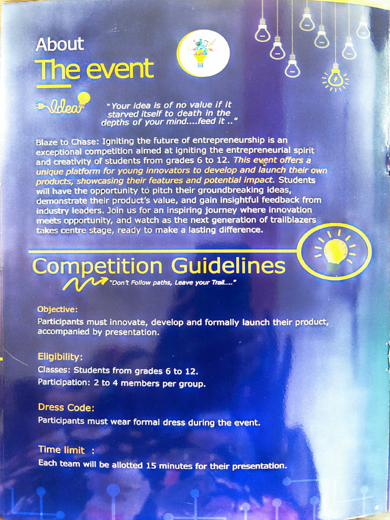 Blaze To Chase Competition PDF | PDF