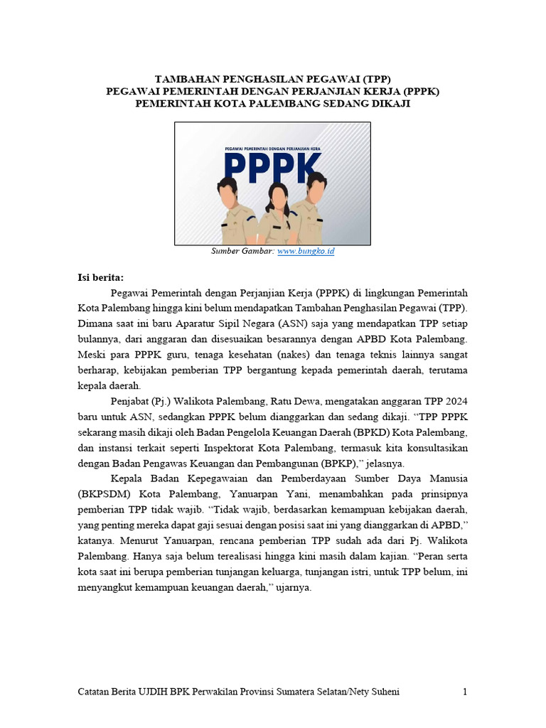 TPP PPPK Pemkot | PDF