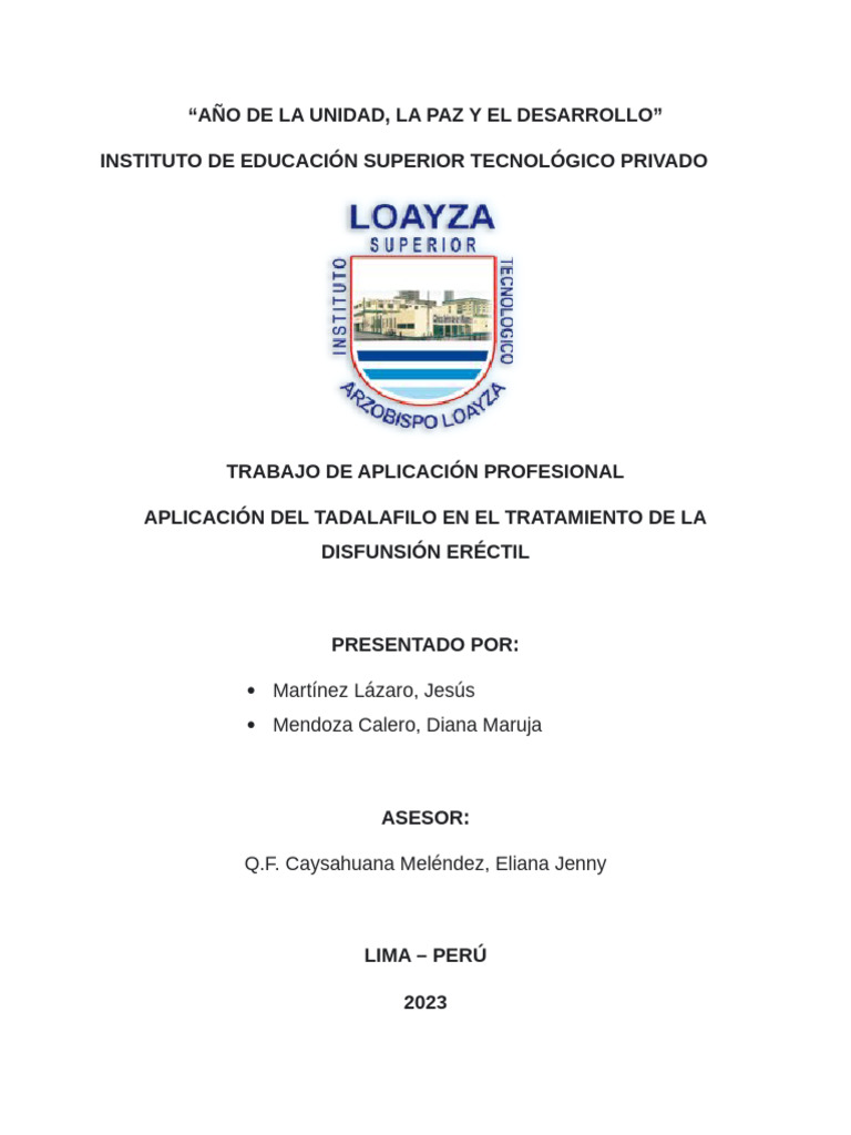 Tadalafilo - Disfuncion Erectil 227 | PDF