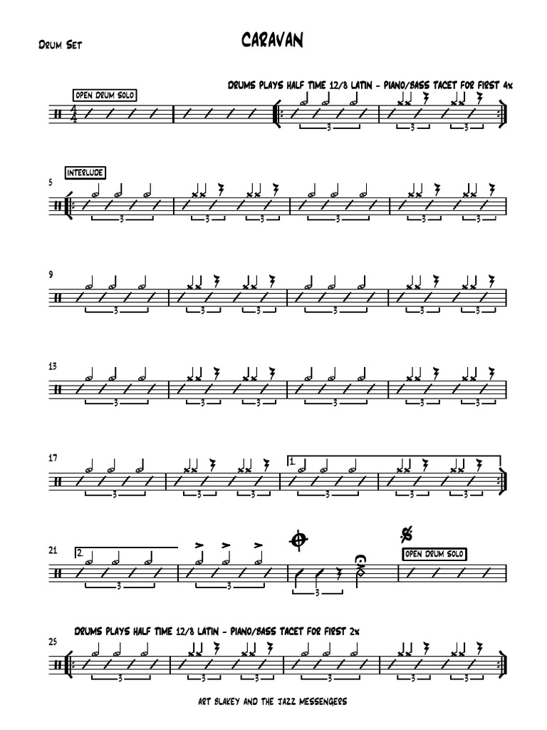CARAVAN - Drum Set | PDF