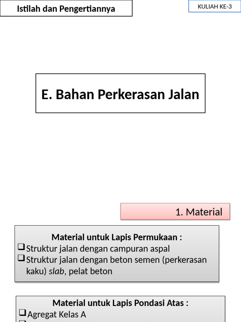 Bahan Perkerasan Jalan | PDF