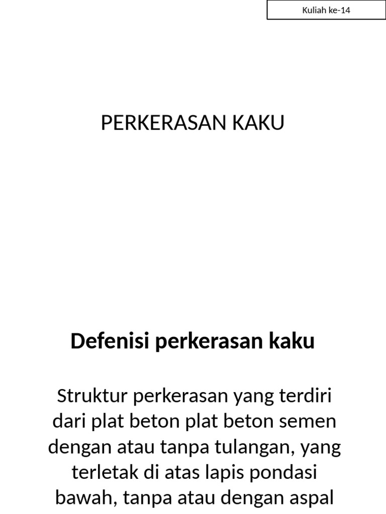 Perkerasan Kaku | PDF