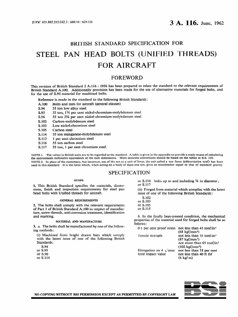 BS 3a-116-1962 | PDF