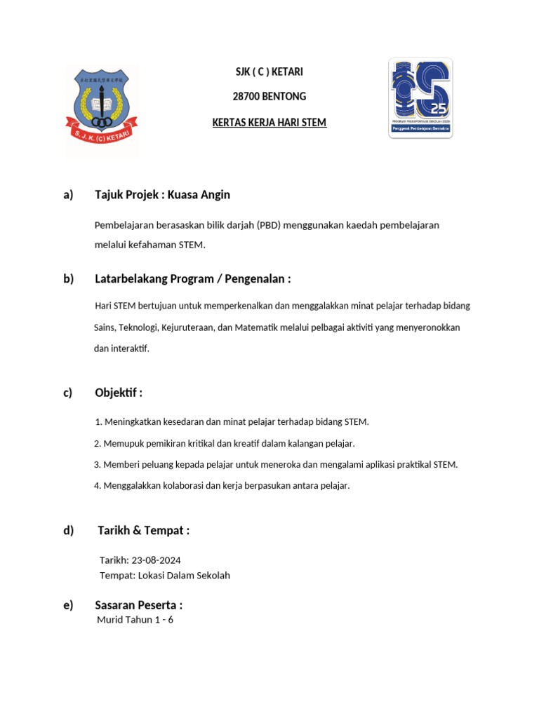 Kertas Kerja STEM | PDF