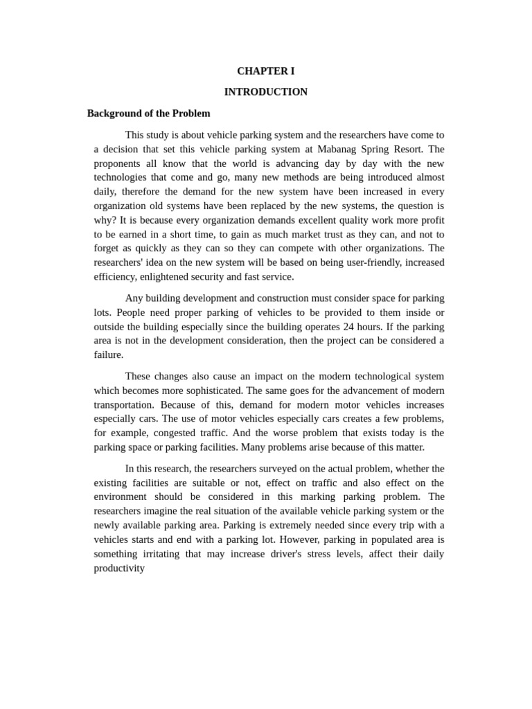 Vehicle Parking System | PDF