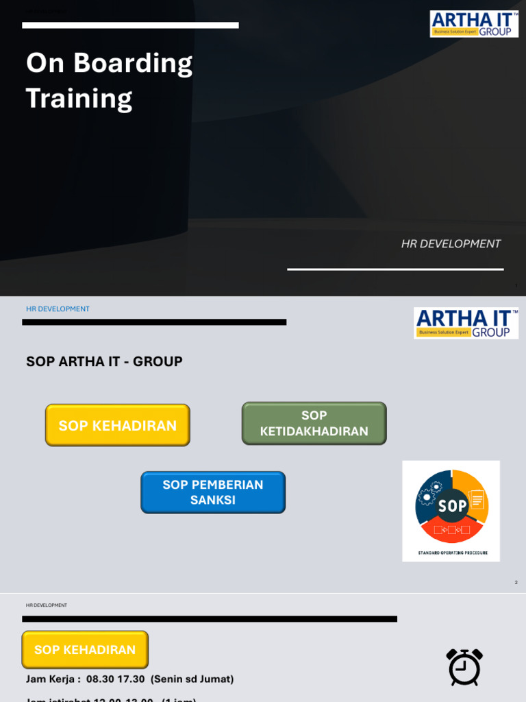 On Boarding Training - SOP | PDF