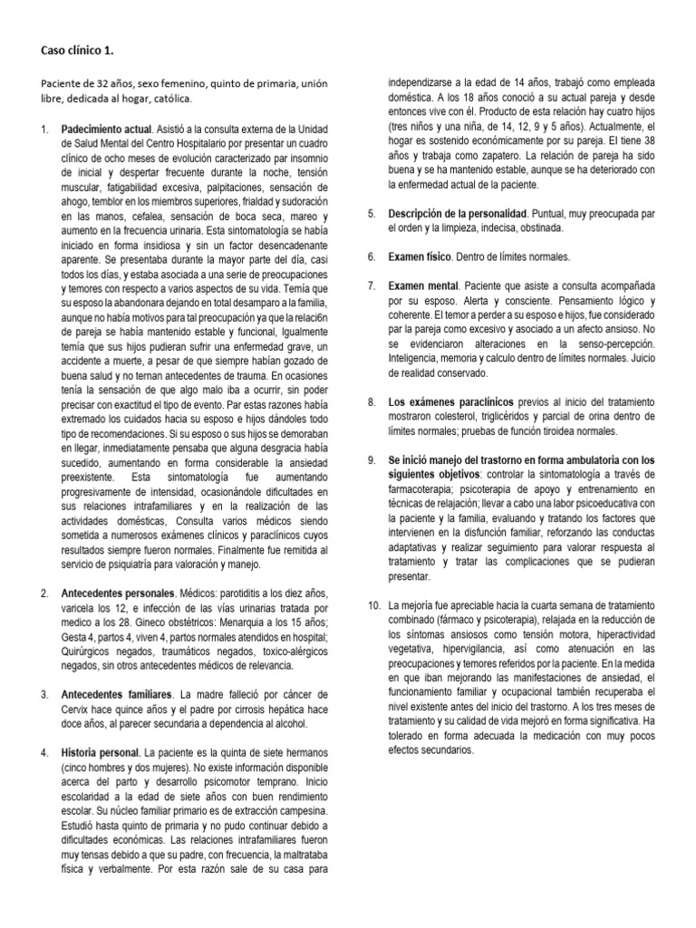 Caso Cl°nico 1 | PDF