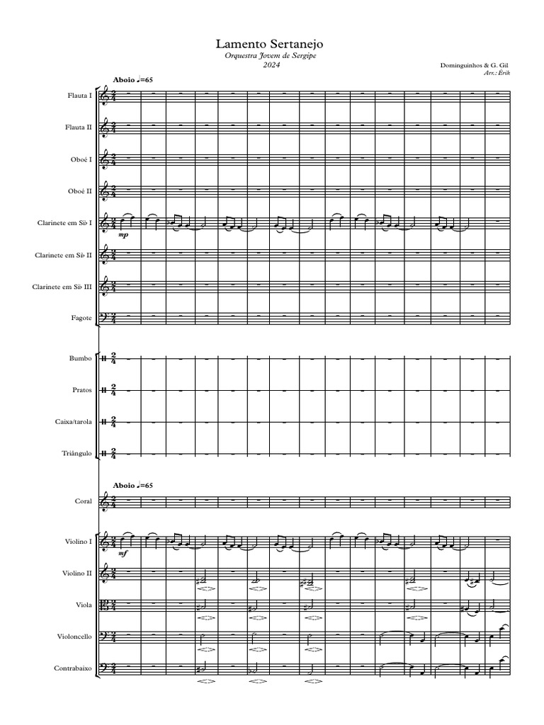 Lamento Sertanejo - GRADE | PDF