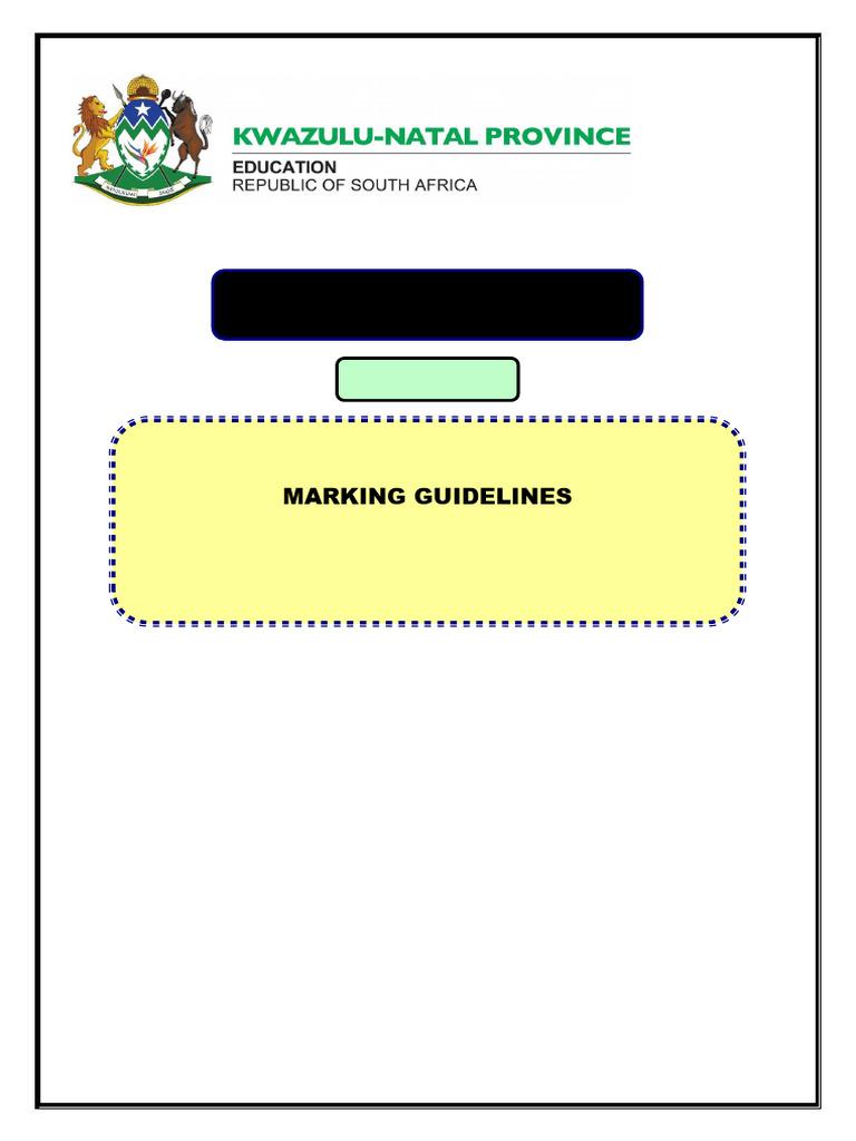 Geography P1 Prep Paper Marking Guideline 2023 | PDF