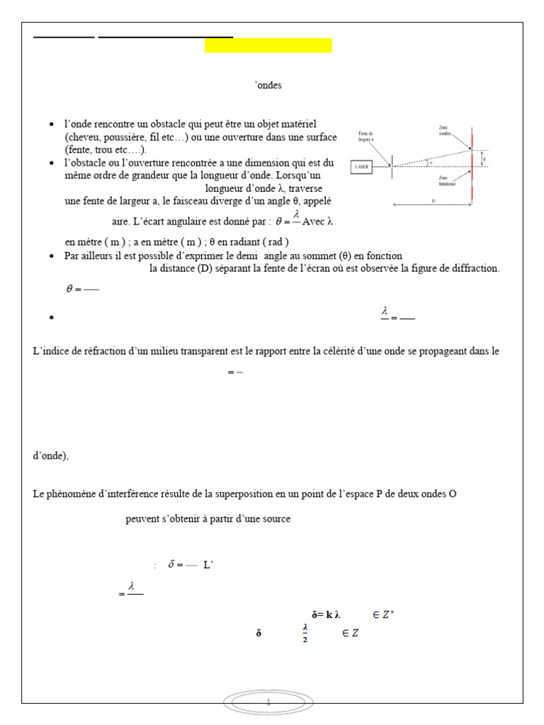 Chap8.Le résume du cours et des exercices sur les OEM | PDF