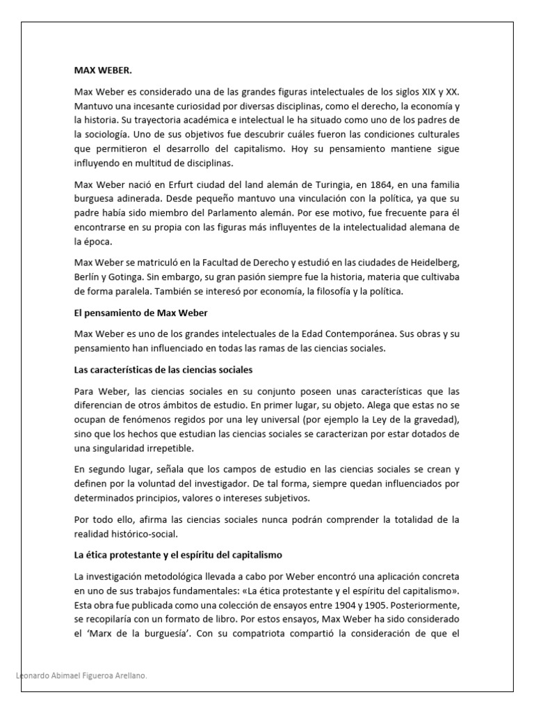 Max Weber | PDF