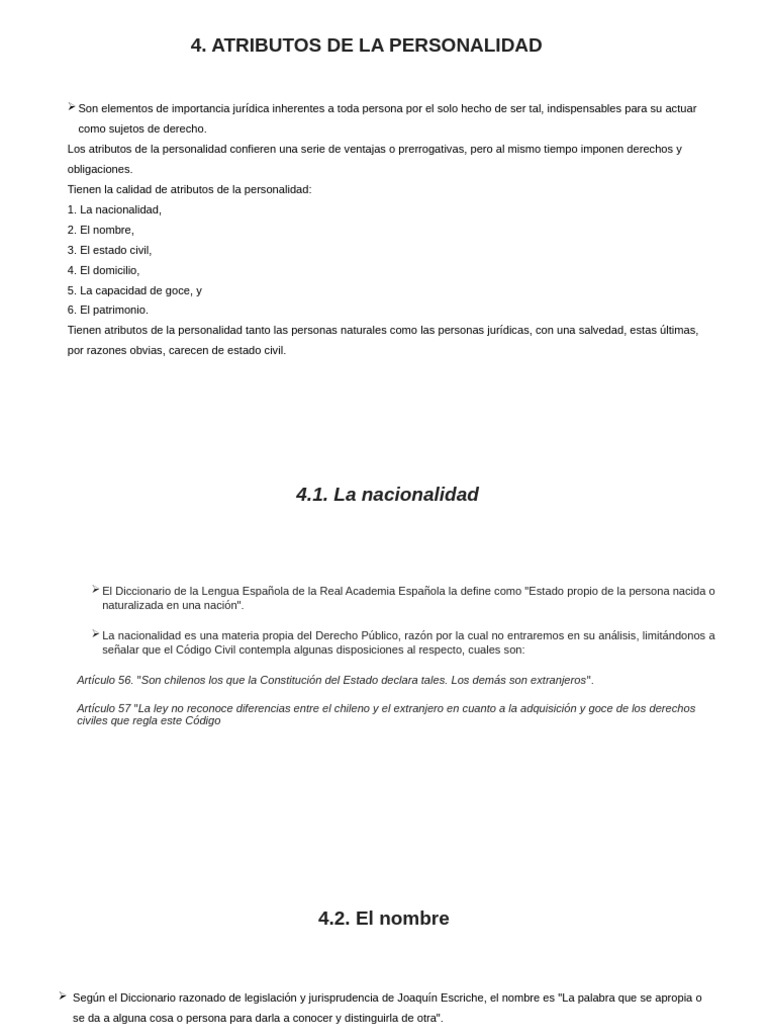 Atributos Personalidad | PDF