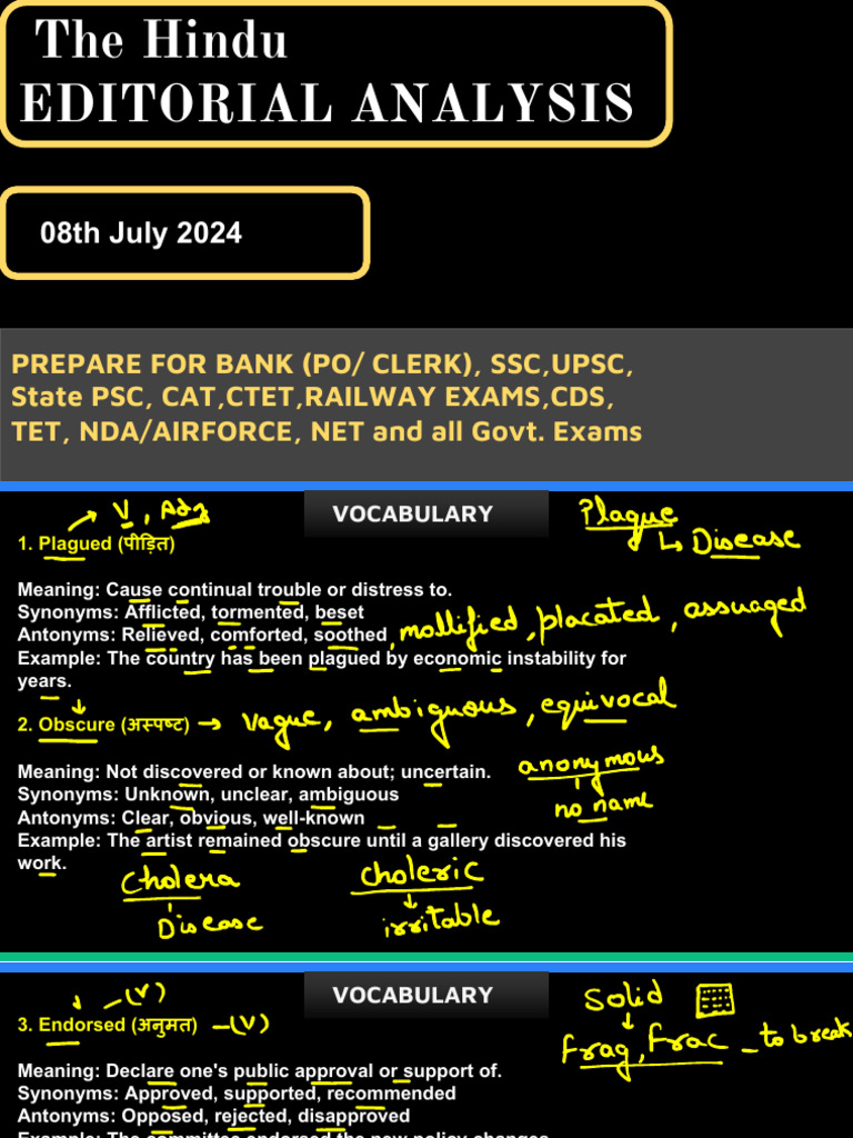 Editorial With Annotation Pdf 8th July Pdf