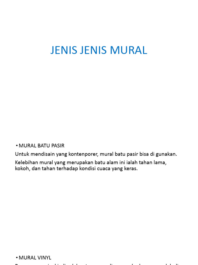 Jenis Jenis Mural | PDF