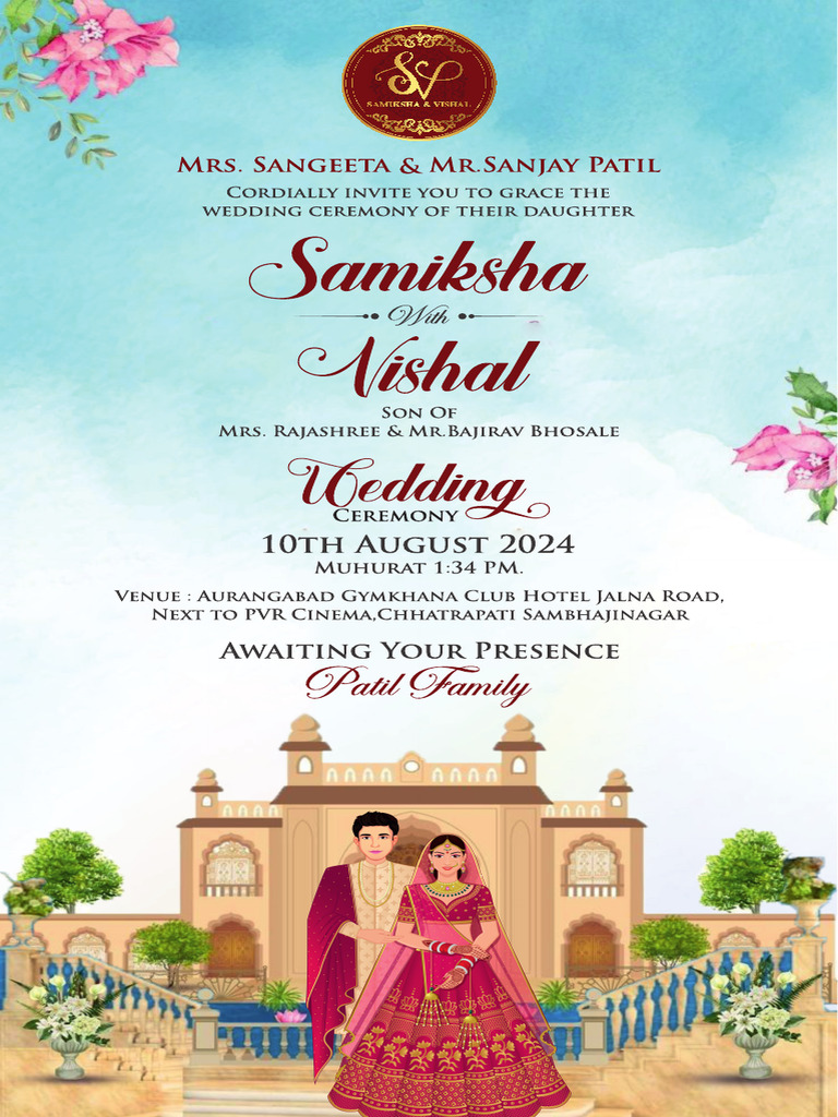 SV WEdding Single Page Invitation | PDF