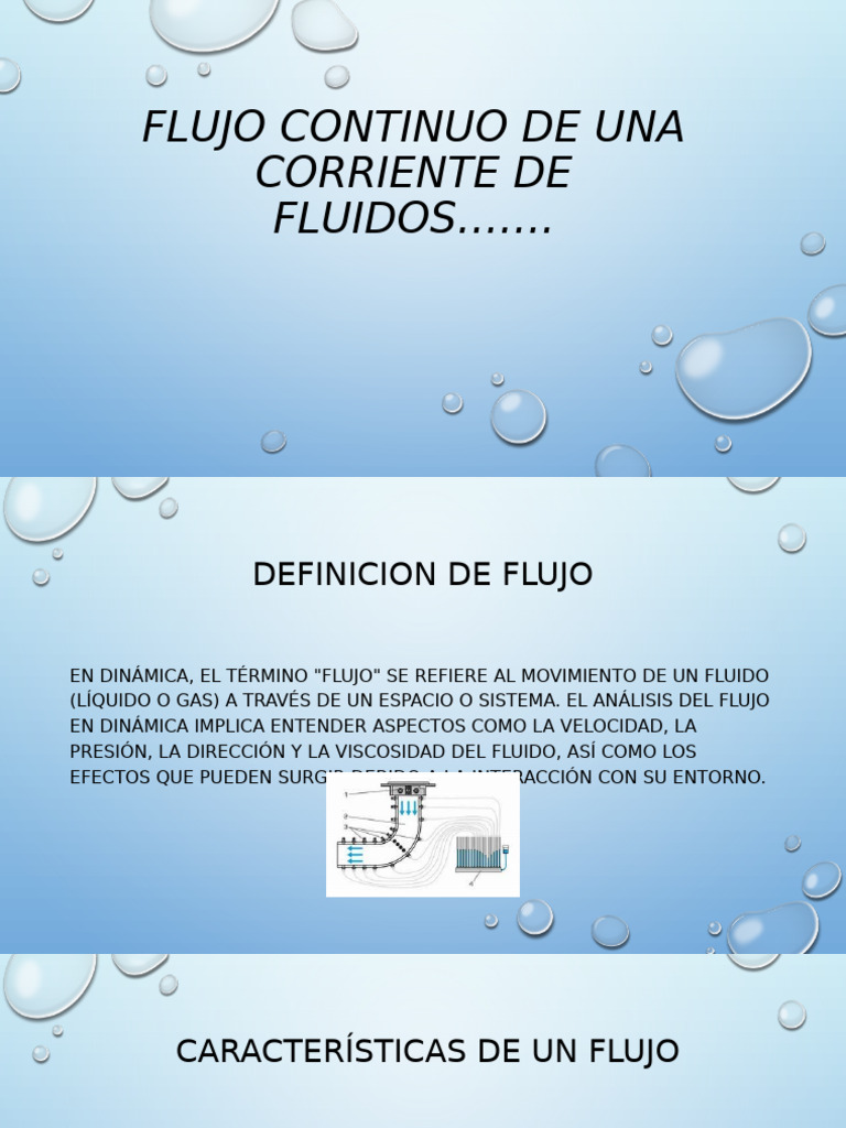 Flujo Continuo de Una Corriente de Fluidos | PDF