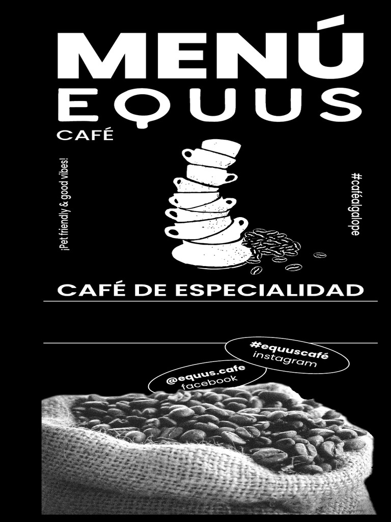 Menu - Equus Cafe | PDF | Non Alcoholic Drinks | Hot Drinks