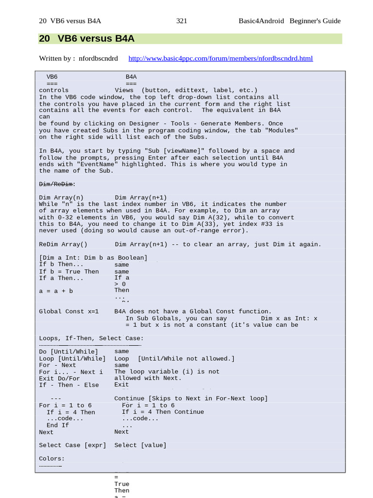 B4a Bab20 21 Vb6 B4a Question Glossary | PDF