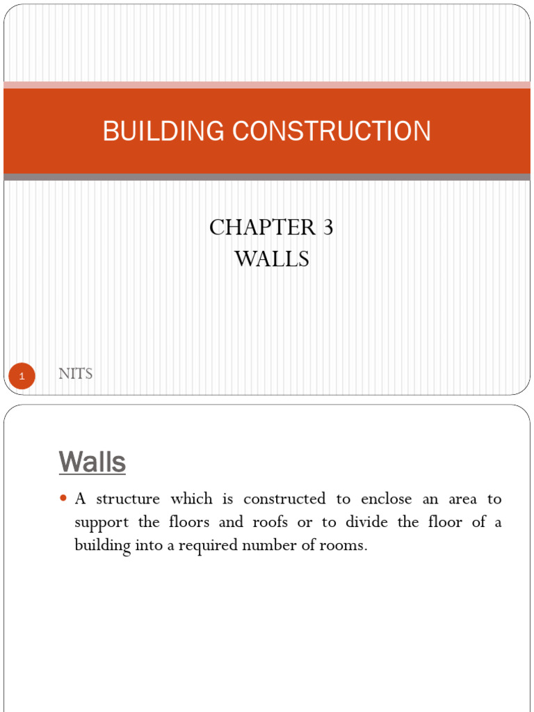 Chapter 3 - Walls | PDF