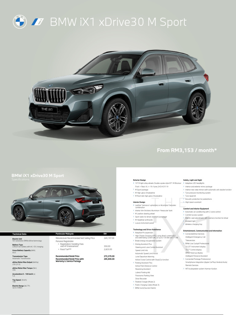 Erstaunlich Bmw Ix1 Preisliste Pdf Bilder