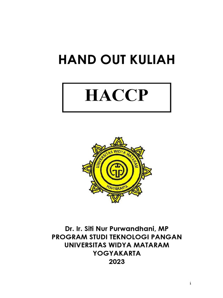 Haccp 1 | PDF