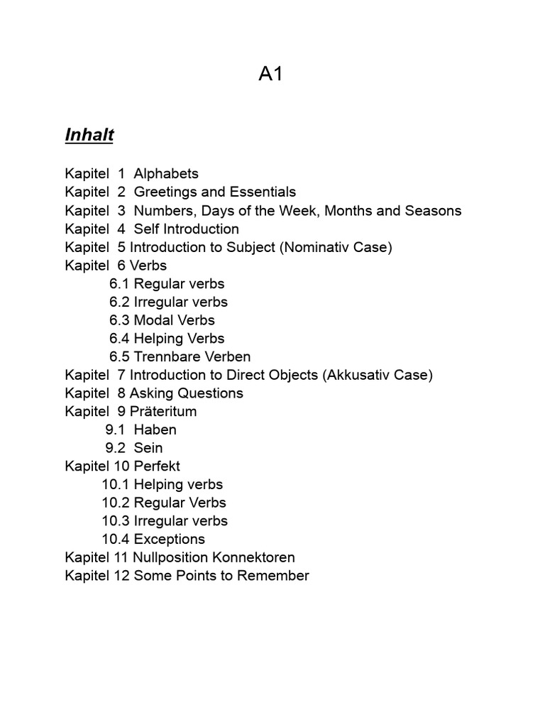 A1 Notes | PDF