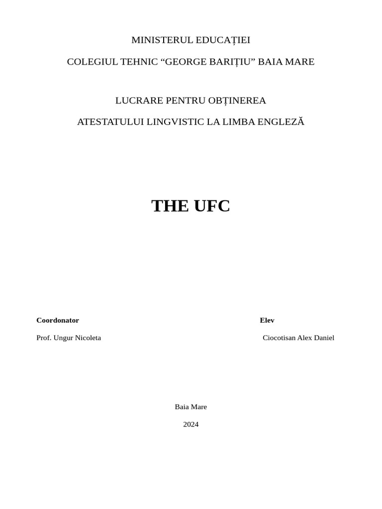 The UFC | PDF
