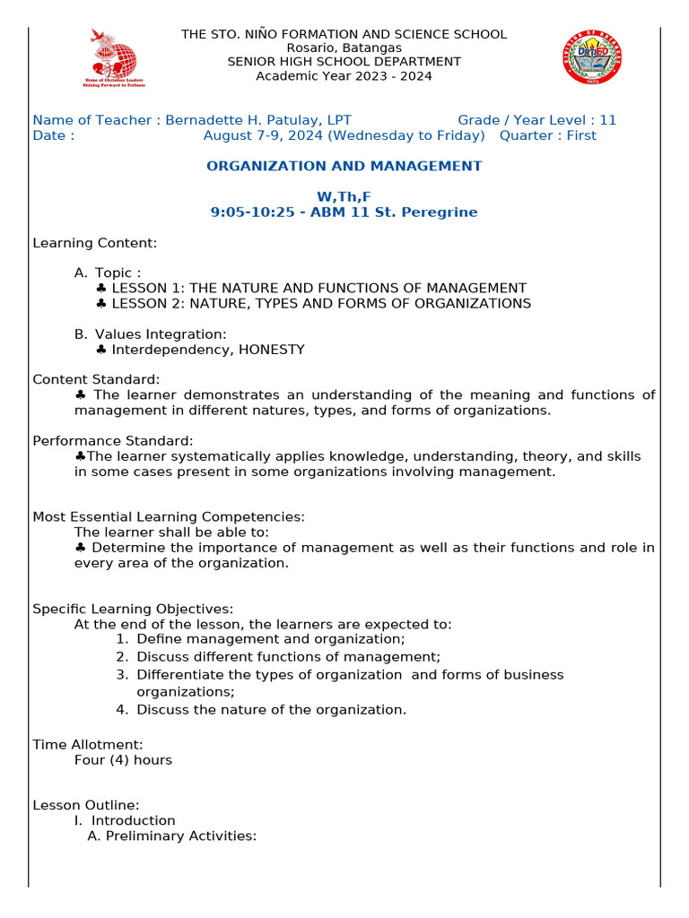 LP - Orga Chapter 1 | PDF