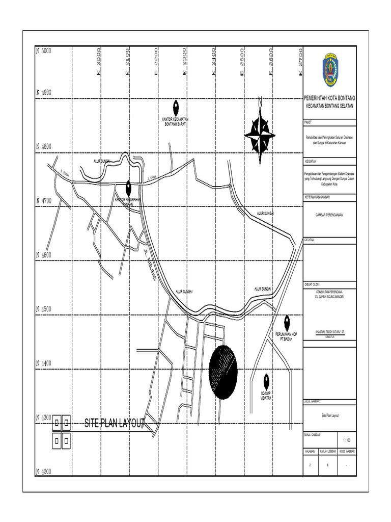 Site Plan Layout: Pemerintah Kota Bontang | PDF