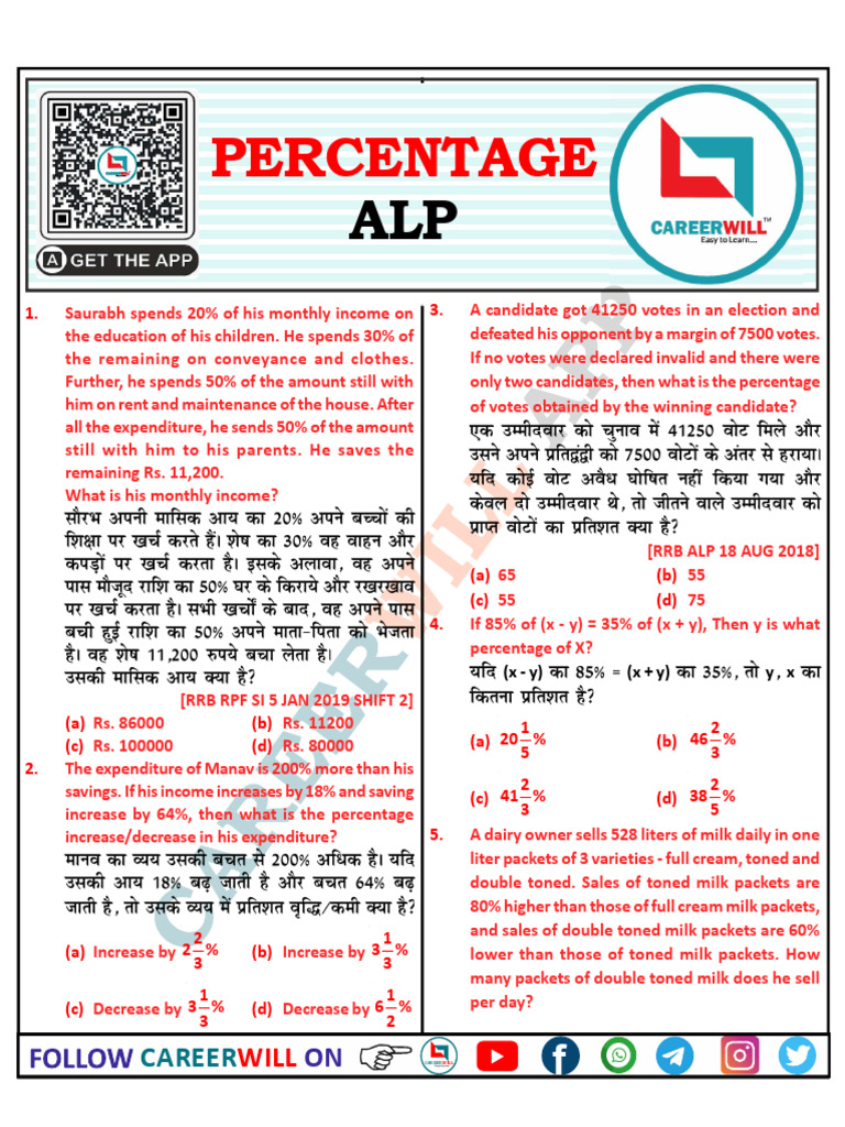 353478percentage Sheet - Crwill | PDF