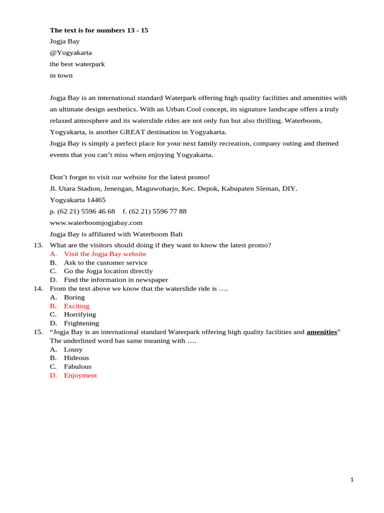 Soal Bedah SKL - Fahmi (Mts Al - Islam) | PDF