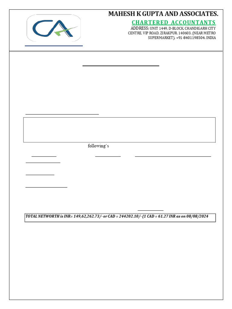 722354008 CA Report Kuldeep Singh | PDF