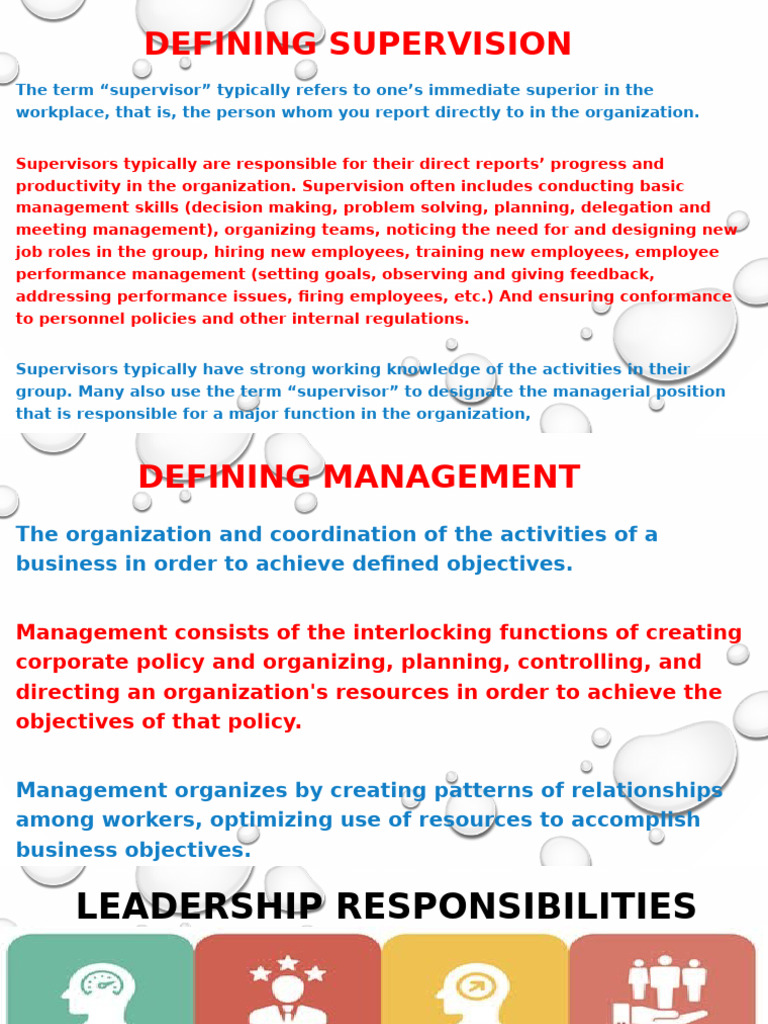 Advanced Supervisory Skills | PDF