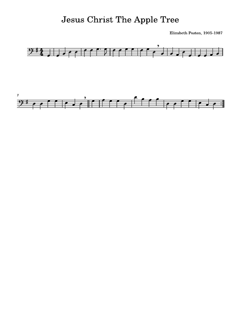 Jesus Christ The Apple Tree | PDF