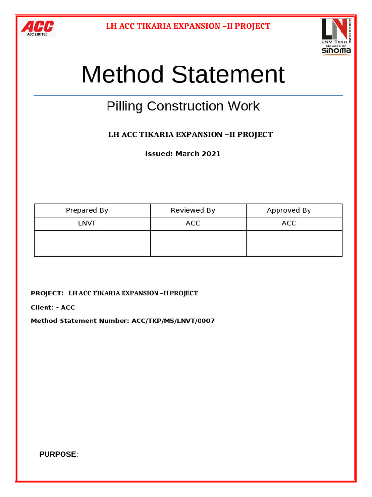 MS-Pilling Construction Work | PDF