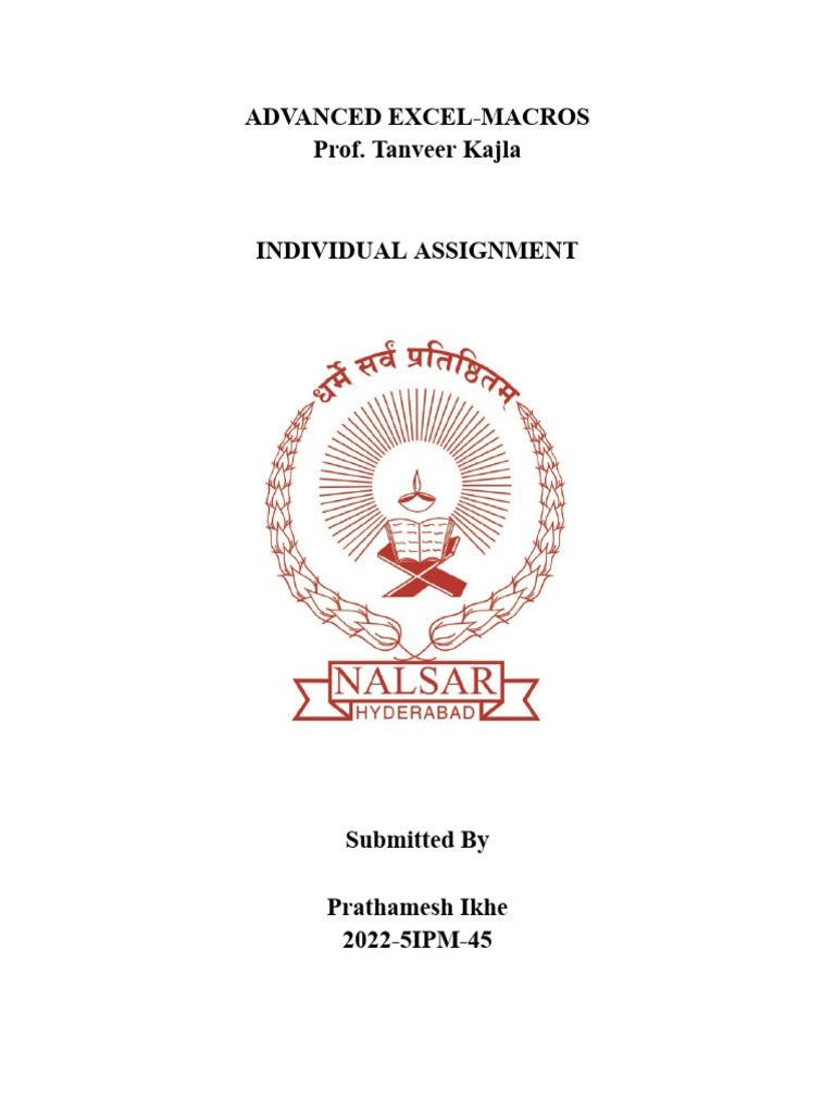 Advanced Excel Macros | PDF