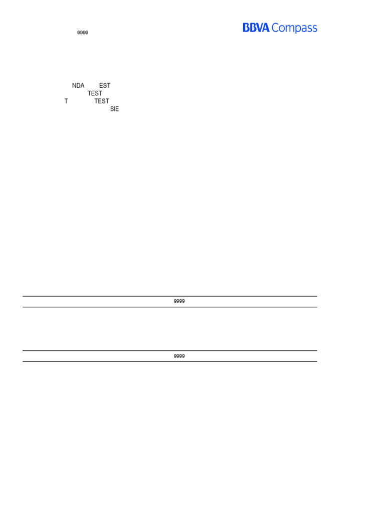 BBVA Compass - Sample 2 | PDF