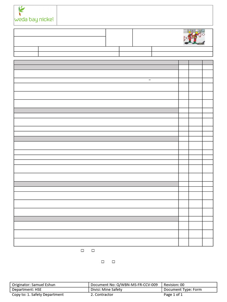 QWBN-MS-FR-CCV-009 - CCV Confined Space-IND | PDF