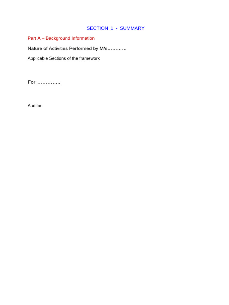 Annexure - III Auditors Report | PDF