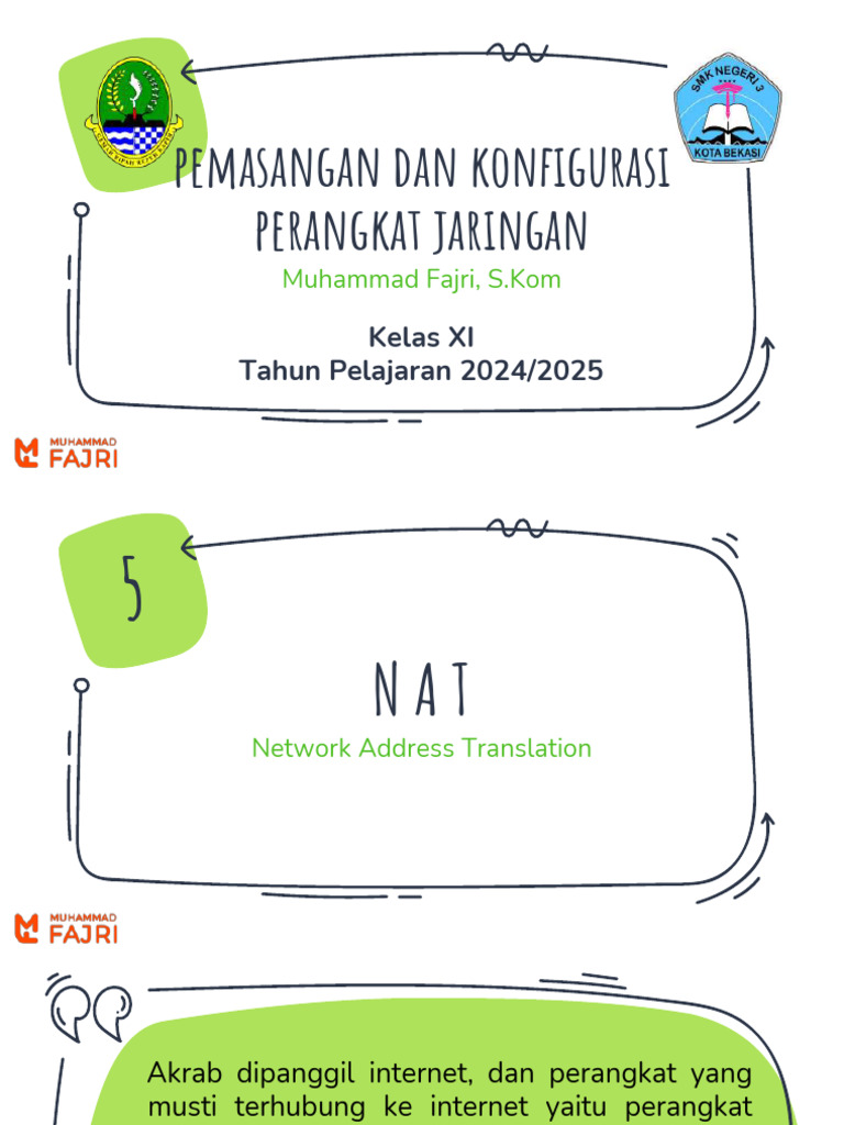 PKPJ 8 - Konfigurasi NAT | PDF