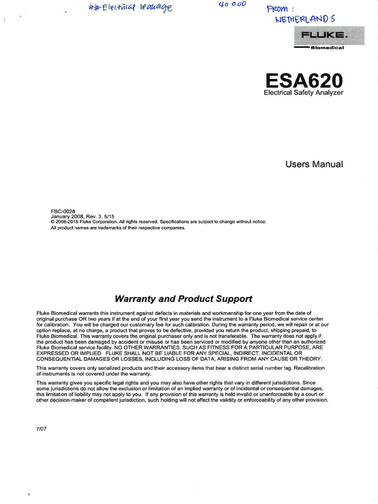 Esa620 User Manual | PDF