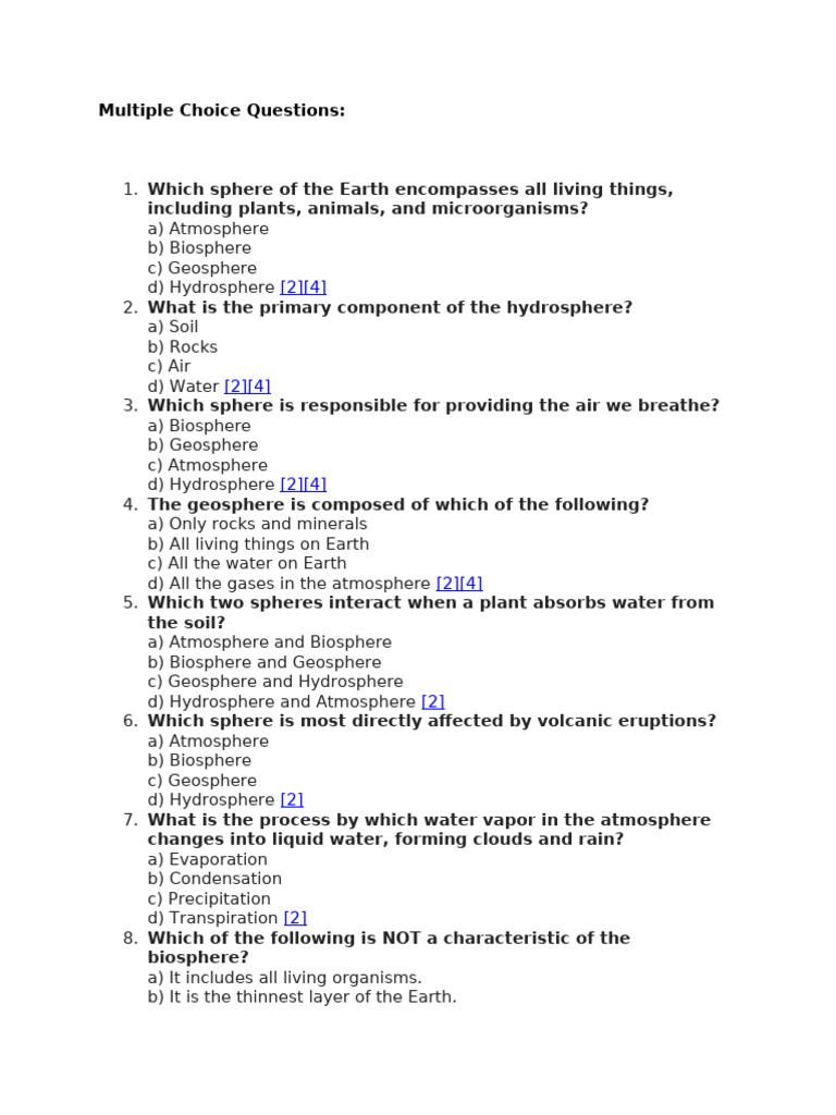 Earth and Life Quiz | PDF