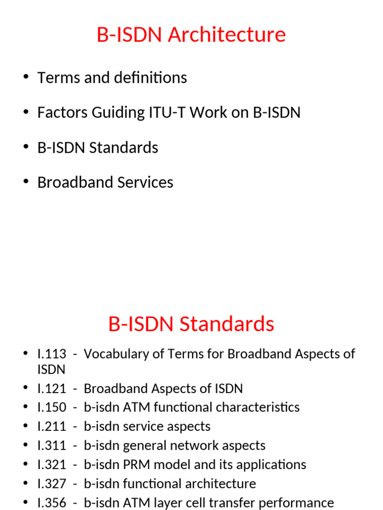Unit5 BISDN | PDF